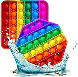 Boscaiola24 ( Pack 2) Pop It Fidget Toys - Assorted Pop It Party Favors ...