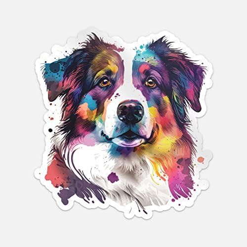 Amazon.com: Australian Shepherd Dog Aussie Vinyl Waterproof Sticker ...