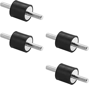 Amazon.com: 4PCS M6 Rubber Vibration Isolator 30x30mm (DxL) Rubber Shock Absorber, Anti ...