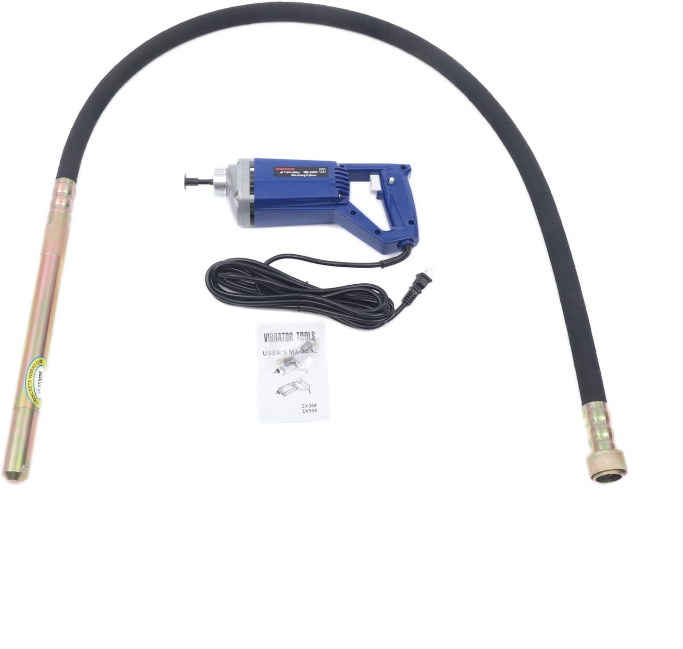 Amazon.com: Hand Held Concrete Vibrator 800W Electric Vibrator 4000 ...