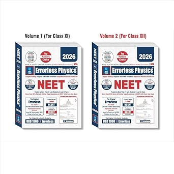 Buy UBD1960 Errorless Physics for NEET New Edition 2026 ( volumes 1 ...