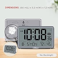 Amazon.com: WallarGe Auto Set Digital Wall Clock Battery Operated,Desk ...