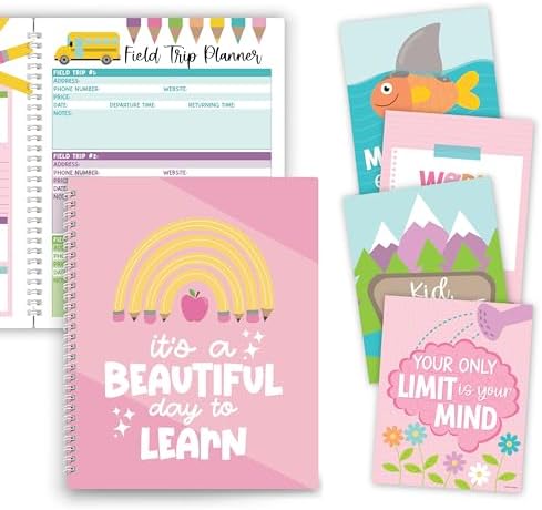 Amazon.com : Hadley Designs 1 Undated Teacher Planner (Pink), 9 ...
