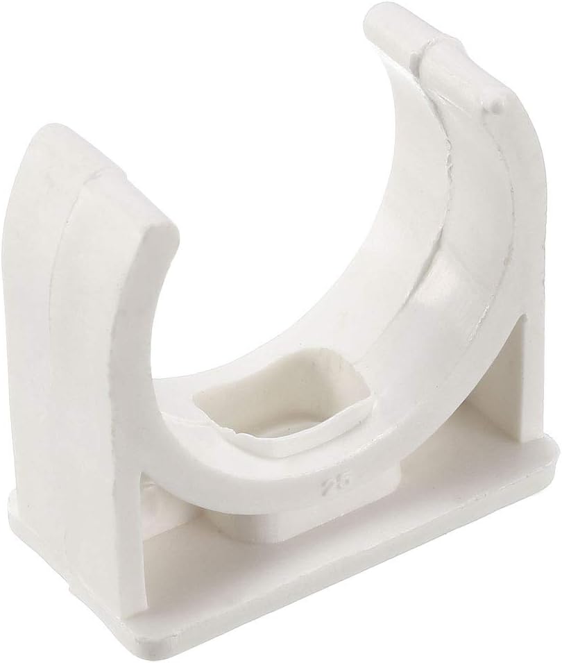 uxcell PVC Water Pipe 25mm Clamps Clips, Fit for 25mm OD TV Trays ...