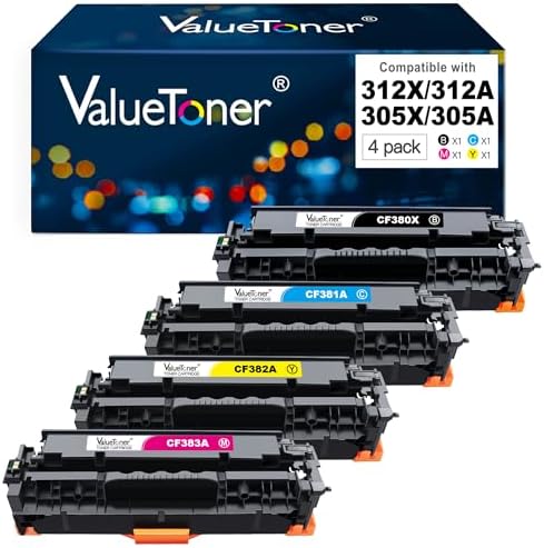 Amazon.com: 305A Toner Cartridge Compatible for HP 305A 305X 4 Pack ...