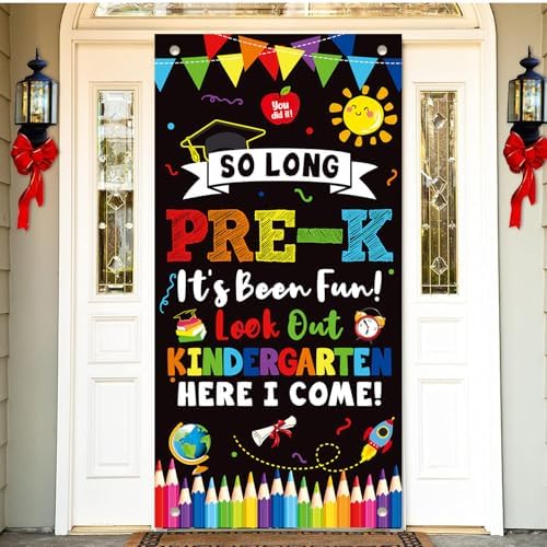 Amazon.com: Preschool Graduation Decorations Door Cover, 6x2.9Ft Next ...
