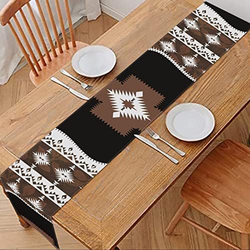 Amazon.com: Jiueut Aztec Southwest Table Runner 72 Inch Long,Ethnic ...