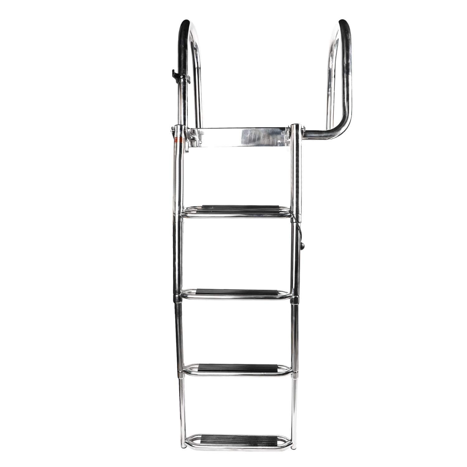 Snapklik.com : DasMarine 4 Step Pontoon Boat Ladder, Stainless Steel ...