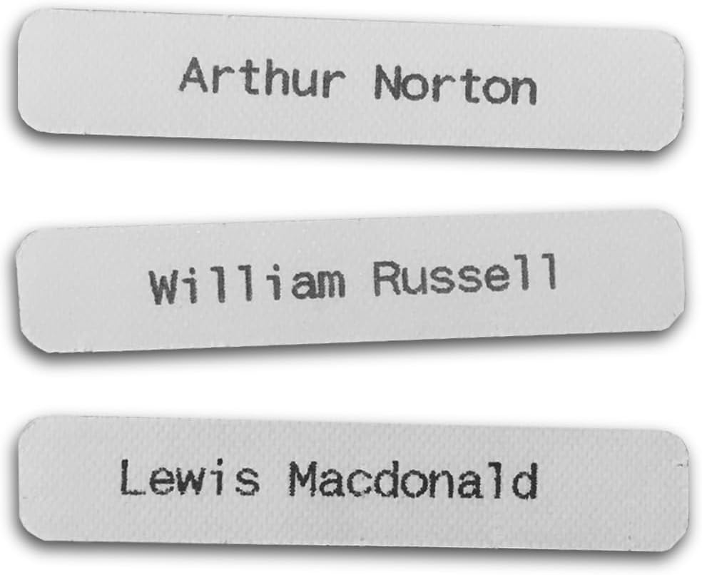 72 Woven Sew in Name Tapes Labels for School, Care Home, Daycare ...