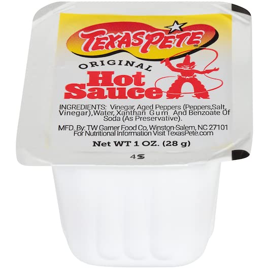 Amazon.com : Greenzep Texas Pete Individual Dipping Cup Bundle Variety ...