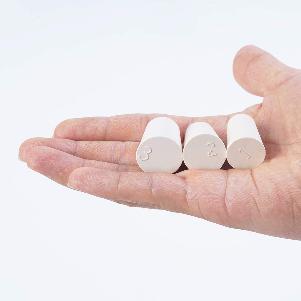 22 Pack 000# -7# White Solid Rubber Stoppers – BigaMart
