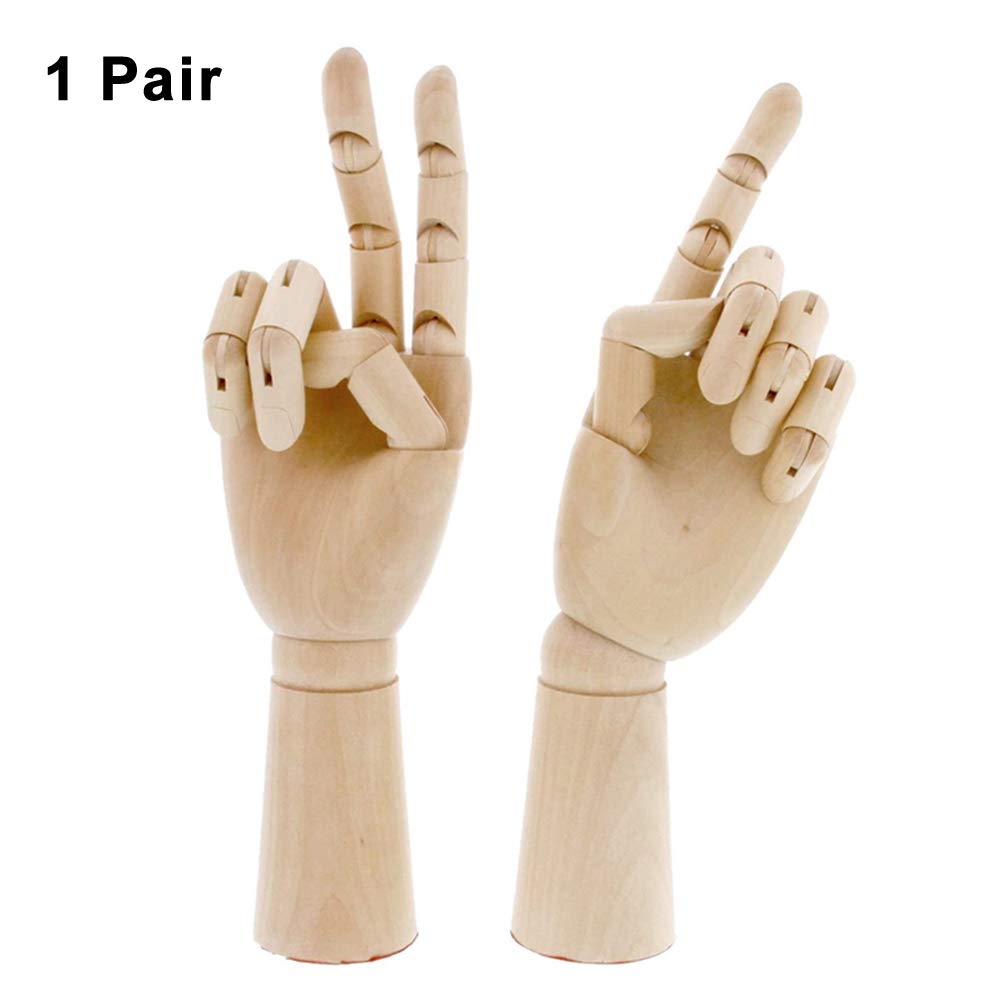 Buy Art Wooden Hand, Youthful Wood Mannequin Hand Realistic Wooden Hand ...