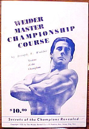 Weider Master Championship Course Trainer of Champions: Joseph E ...