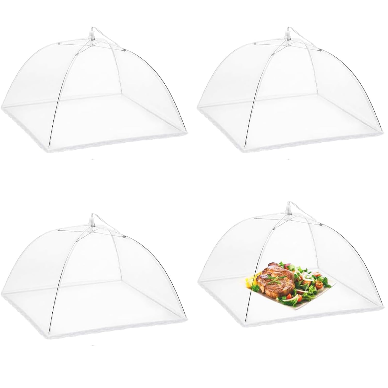 4 Pcs Food Covers Mesh Pop Up, Food Covers Food Cover Food Net Cover ...