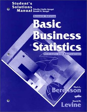 Basic Business Statistics: Berenson, Mark L., Levine, David M ...
