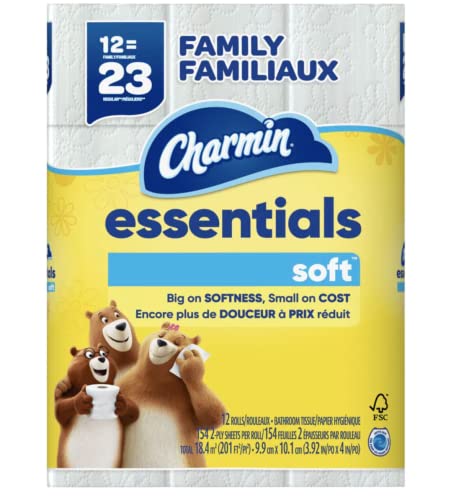Charmin Ultra Strong Clean Touch Toilet Paper 18 Family Mega Rolls 90 ...