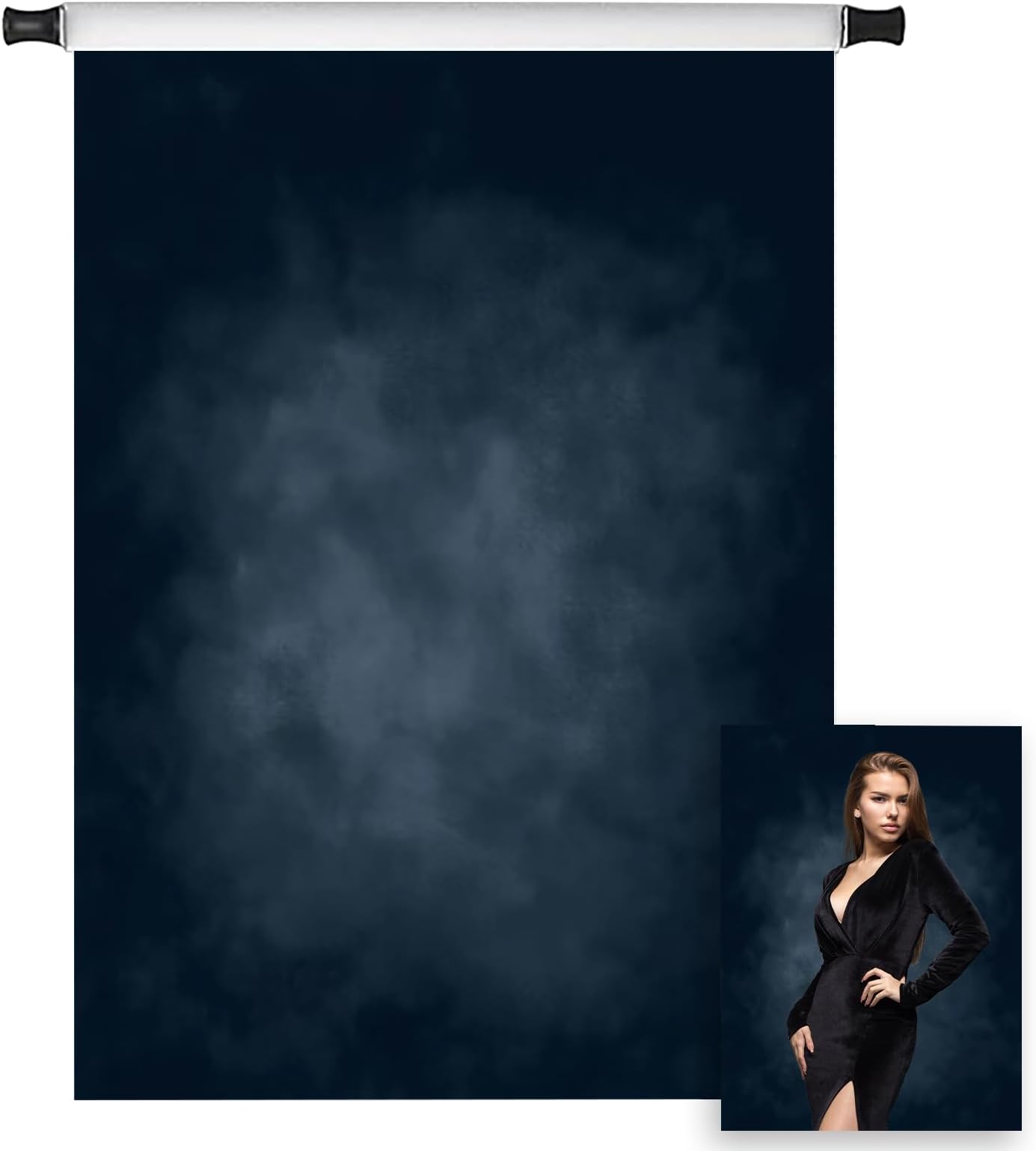 Amazon.com : UrcTepics 5x7ft Blue Senior Portrait Backdrop Abstract ...