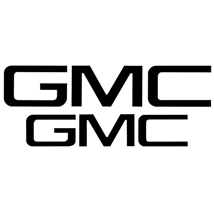 Buy GMC Sierra Precut Emblem Overlay Decal SET - Gloss Black (2014-2018 ...