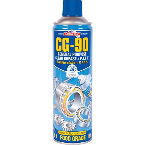 Action Can 500ml CG-90 General Purpose Clear Grease + PTFE Food Grade ...