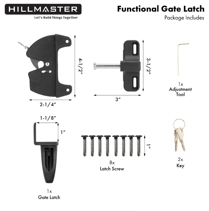 Snapklik.com : Key Lockable 2 Sided Gate Latch Key,Self Locking Gate ...