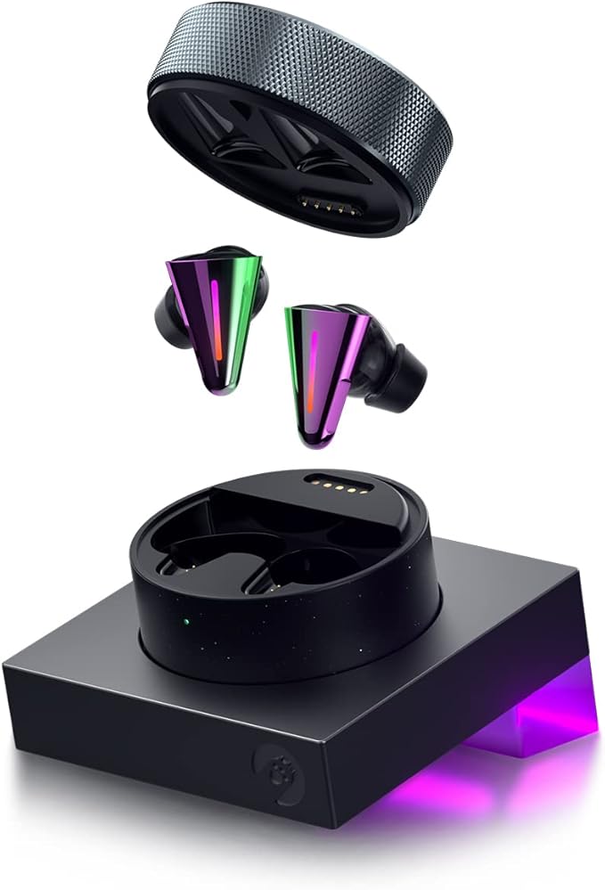 Amazon.com: Angry miao CYBERBLADE Wireless Gaming Earbuds, Active Noise ...