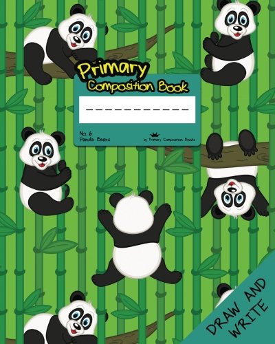 Primary Composition Book Draw and Write: No.6 Panda Bears (Primary ...