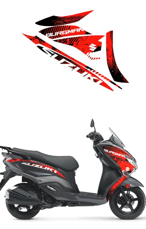 Grayfixx Off Road Edition Half Body Sticker for Burgman : Amazon.in ...