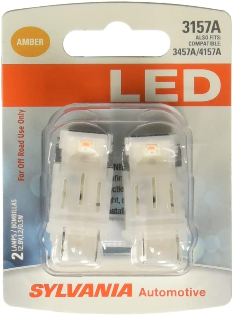 Amazon.com: SYLVANIA 3157 Amber LED Bulb, (Contains 2 Bulbs) : Automotive