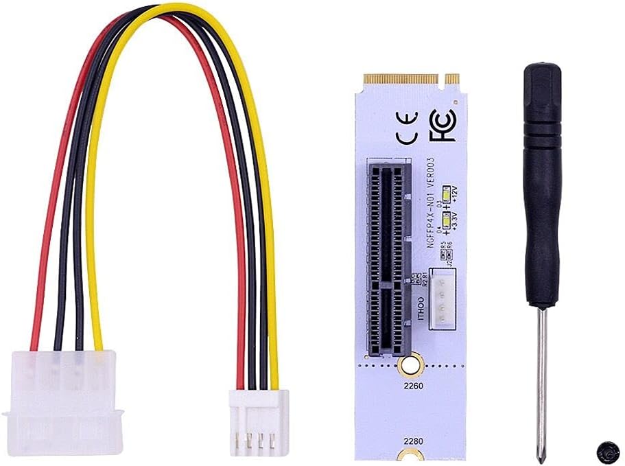 Amazon.com: MECCANIXITY M.2 NVME to USB3.0 PCI-E Riser M2 Slot Extended ...