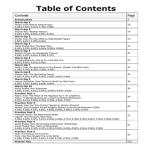 Snapklik.com : STAAR Reading Warm-Ups & Test Practice I For Children In ...