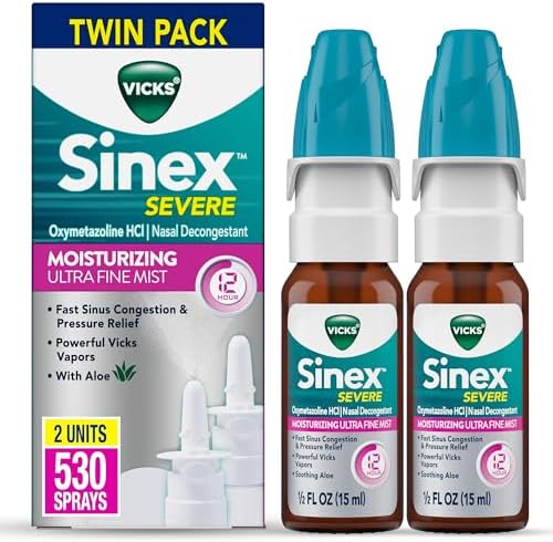 Amazon.com: VICKS Sinex Saline Extra Strength Nasal Spray, 3X ...