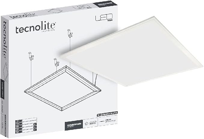 Tecnolite Panel LED, Luz de techo LED, 40 W, Luz Neutra 4000K, 3000 ...