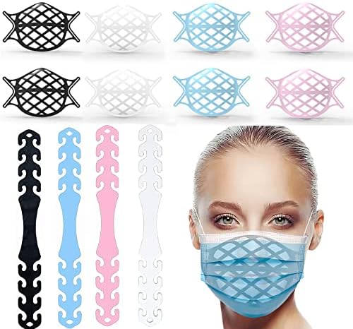 Amazon.com: Malytizi Pack of 12 Silicone 3D Face Mask Bracket Large ...
