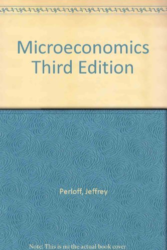 Microeconomics Third Edition: Perloff, Jeffrey: Amazon.com: Books