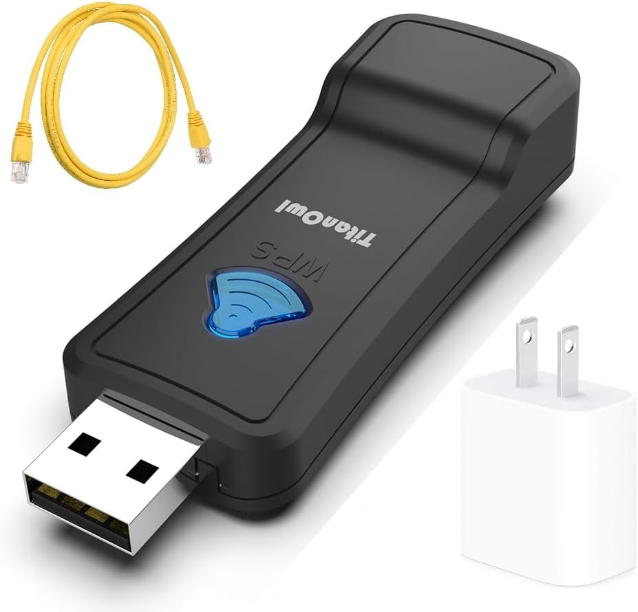 Amazon.com: WiFi to LAN Network Adapter, 2.4 GHz Wireless to Ethernet ...