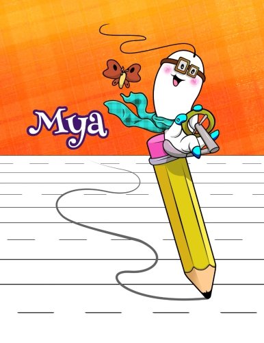Mya: Personalized Book with Child's Name, Primary Writing Tablet, 54 ...