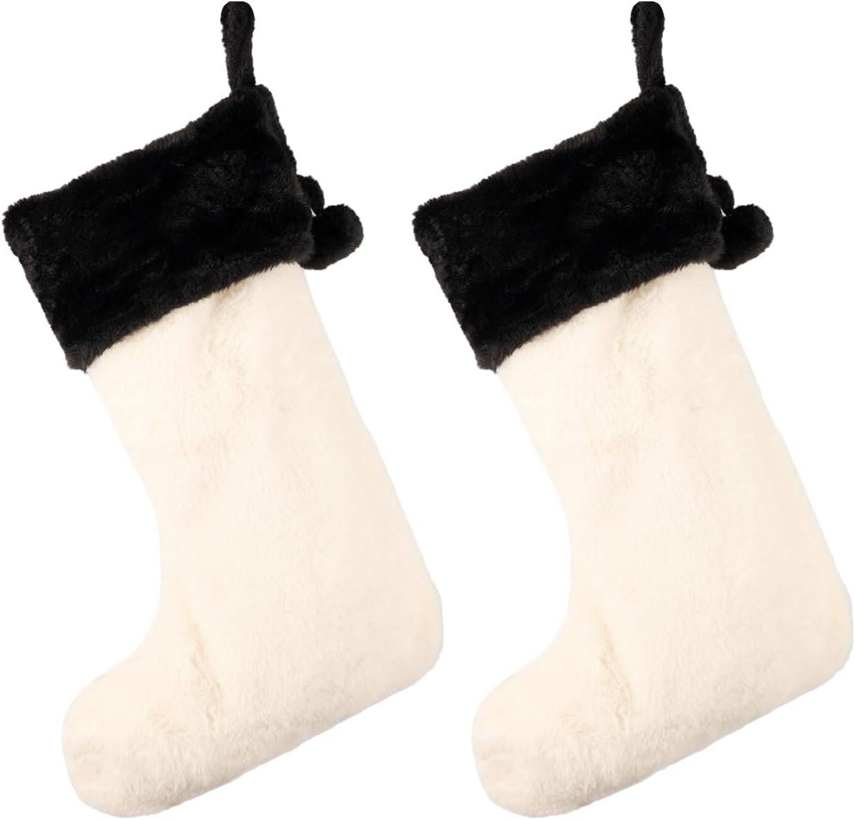 Amazon.com: Christmas Stocking 2 Pack 20inchs, Snowy White Christmas ...