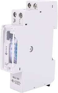 Puooifrty SUL180a 15 Minutes Mechanical 24 Hours Programmable Rail Time ...