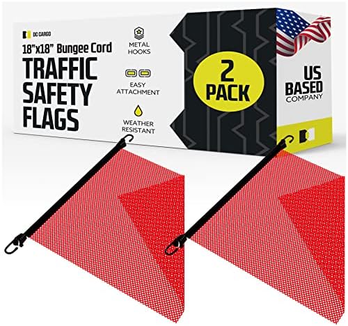 Amazon.com : Boao 4 Pieces 18 x 18 Inch Hook Safety Warning Flag Mesh ...