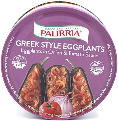 Amazon.com : Palirria "Ready to Eat" Greek Style Eggplants in Onion and ...