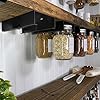 Amazon.com: Mason Jar Storage Rack (2 Pack) – Under Shelf Organizer for ...