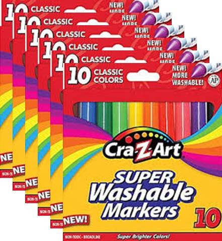 Snapklik.com : Cra-Z-Art 10002 Classic Colors Washable Markers 10 Count