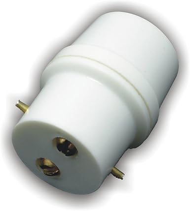 B22 Bayonet Light Adaptor Plug BC Bulb Holder Connector Lamp Socket ...