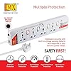 MX 4 Way Power Strip with Universal Socket & LED Indicator Individual ...