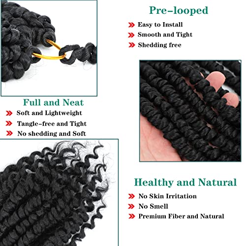 Snapklik.com : 105 Strands Passion Twist Hair, Short Bob Soft 10 Inch ...