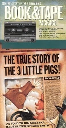 The True Story of the Three Little Pigs: Book & Tape Package by Jon ...