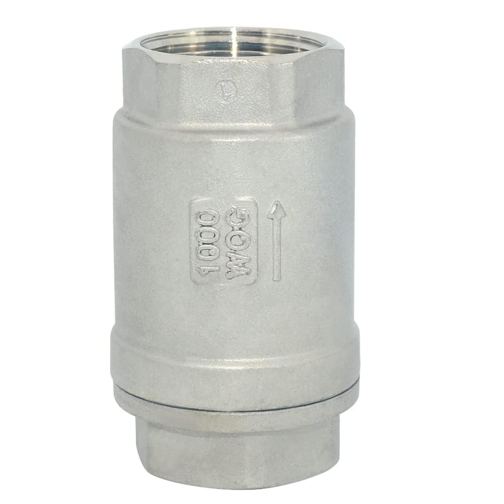Snapklik.com : Megairon 1" NPT Female WOG1000 Check Valve, Spring ...