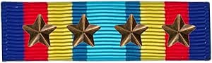 Amazon.com: Navy Sea Service Deployment Ribbon (5th Award, Separated ...