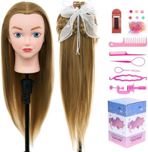 Amazon.com : Neverland Beauty Mannequin Head with Hair, 20 Inch ...