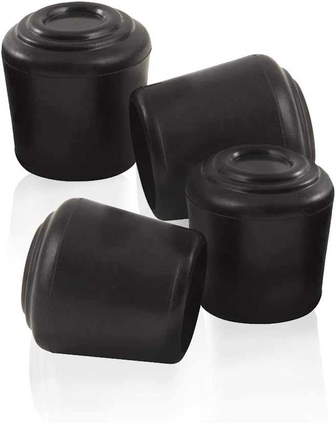 Rubber Leg Tips Black, 1" 4-count - Furniture Cups - Amazon.com